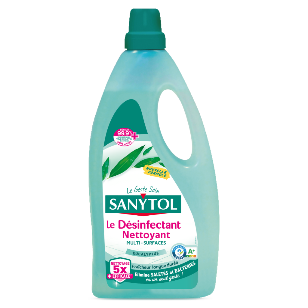 Nettoyant Désinfectant Sols et Surfaces 4 actions Sanytol Formule ...